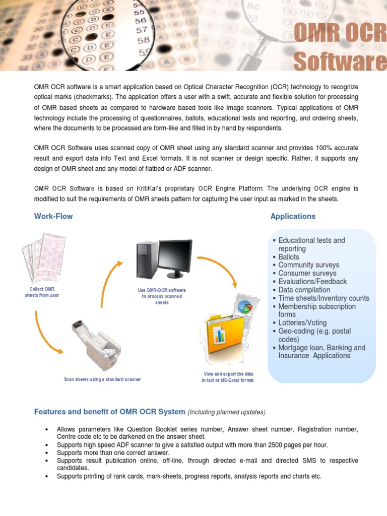 OMR OCR White Paper | PDF | Optical Character Recognition | Image Scanner