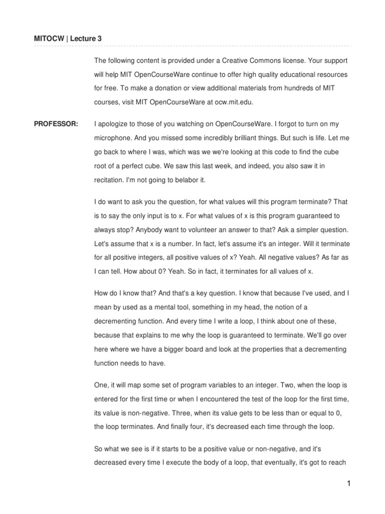 Computer Science Lecture 3 Intro Python Pdf Control Flow Square Root 8313