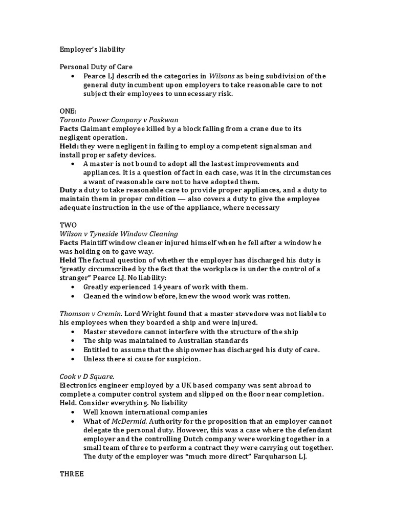 Toronto Power Company V Paskwan | PDF | Negligence | Duty Of Care