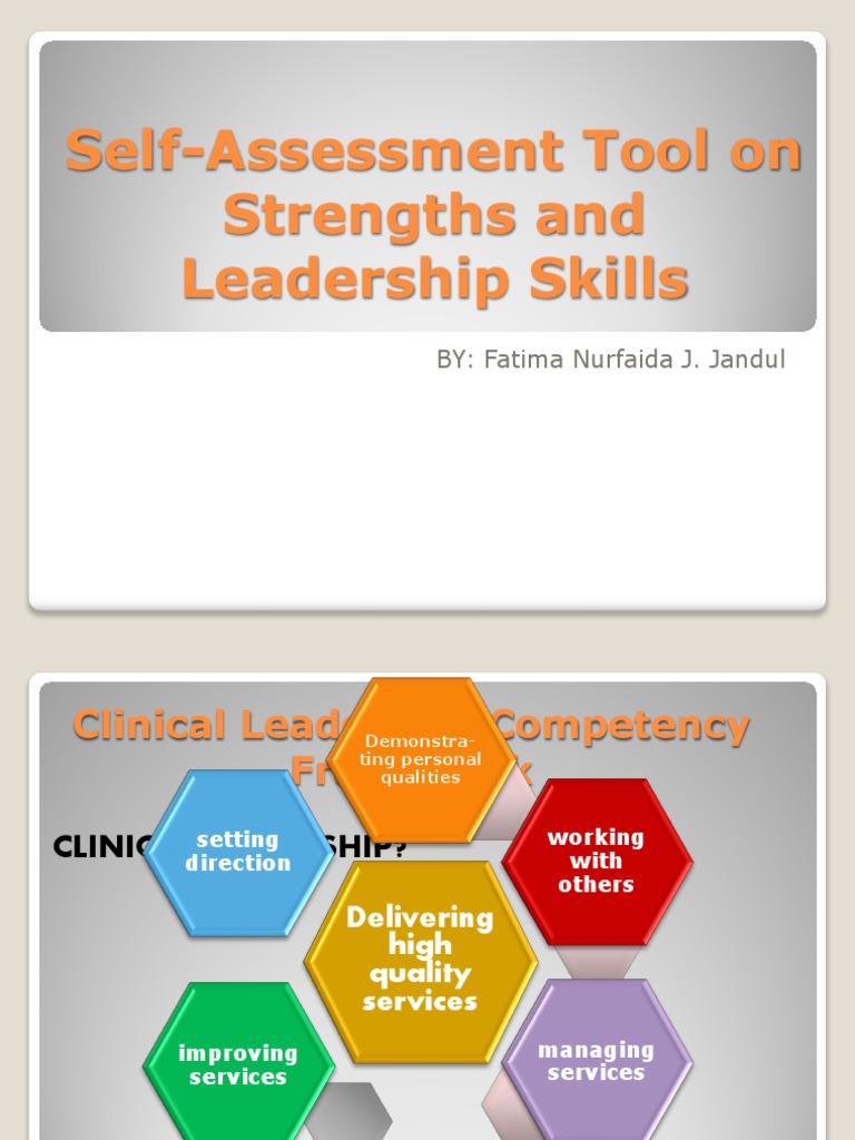 Self-Assessment Tool On Strengths and Leadership Skills | PDF ...