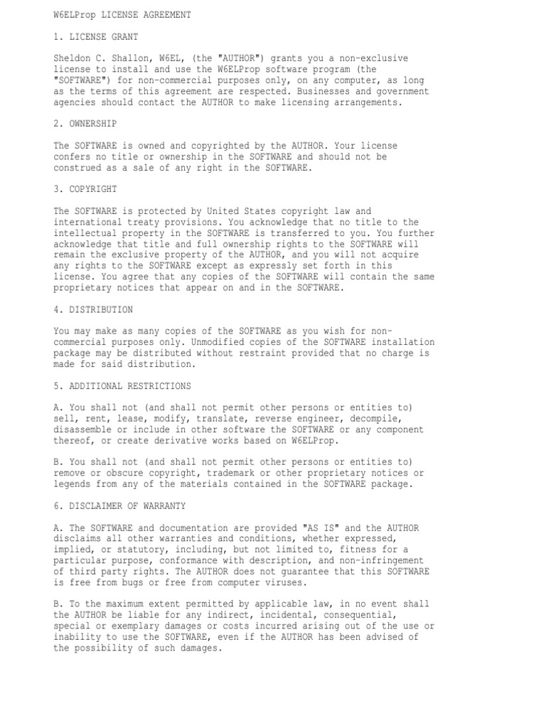 License | PDF | License | Proprietary Software