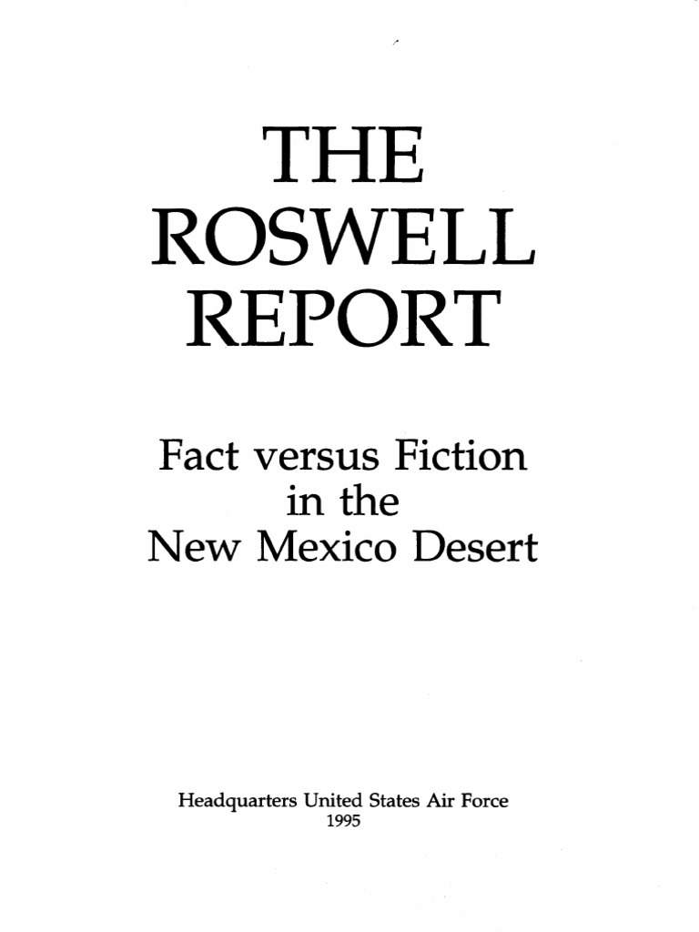 Roswell Incident Report Overview | PDF | Unidentified Flying Object