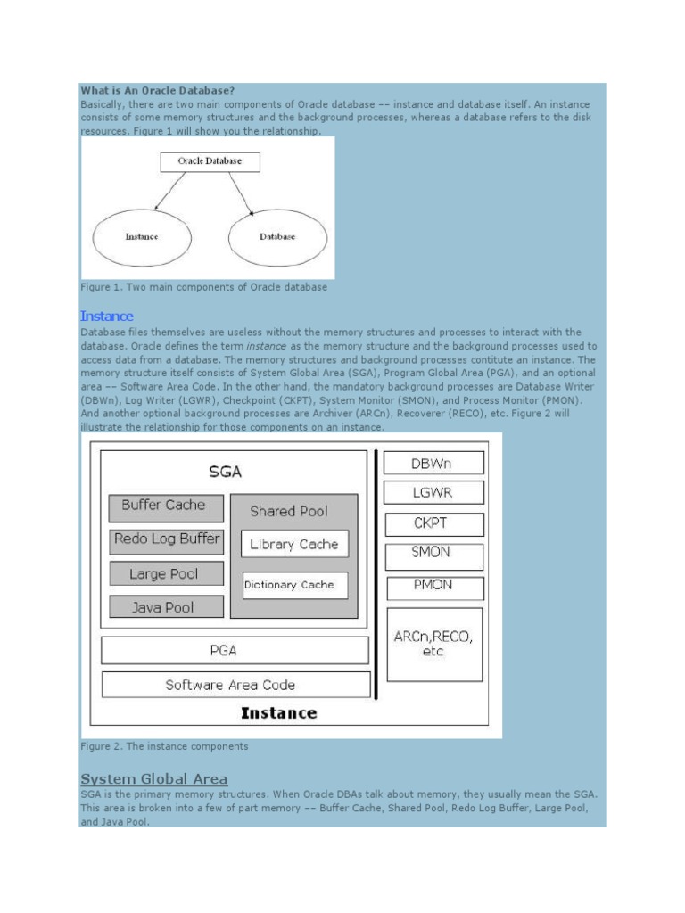 Instance What Is An Oracle Database Pdf Oracle Database Databases