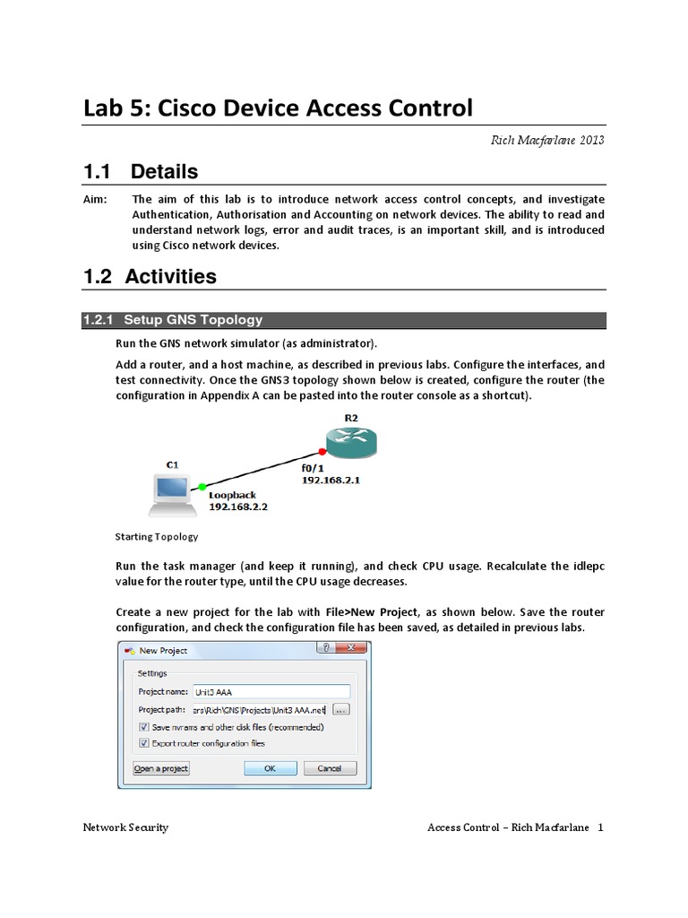 Lab 5 | PDF | Radius | Port (Computer Networking)