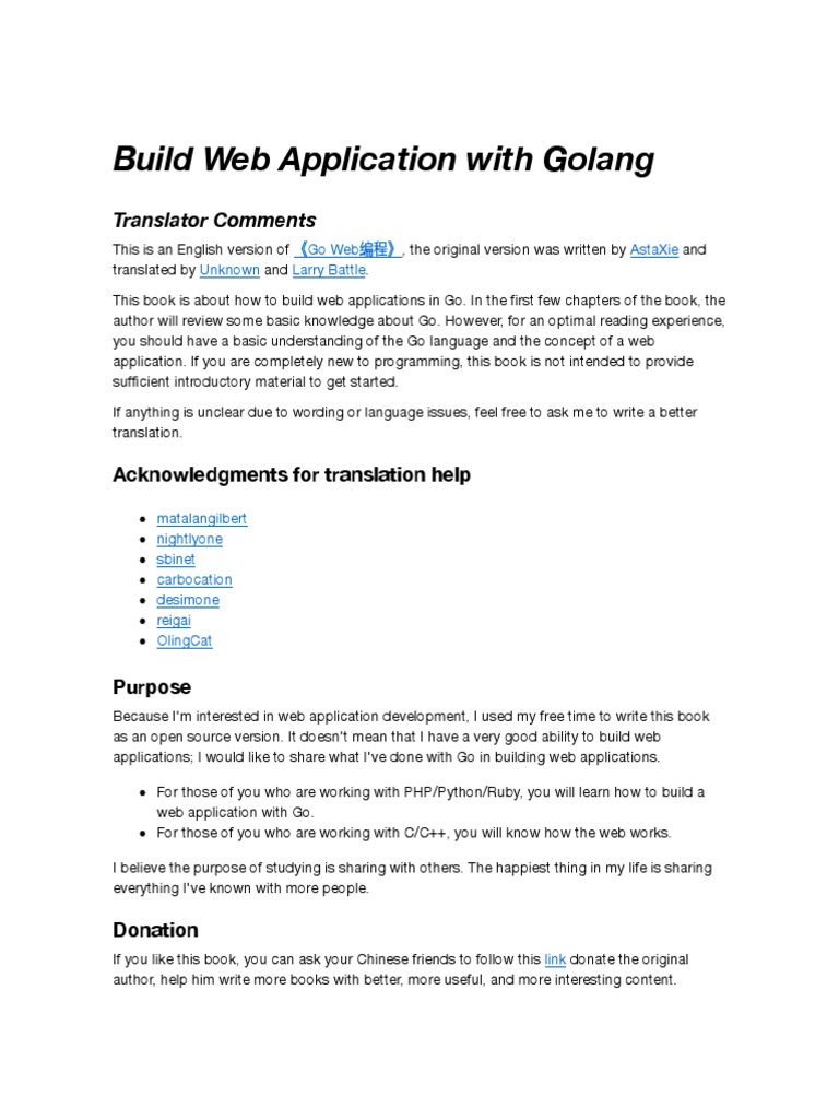 Build Web Application With Golang En Pdf Array Data Type Integer 
