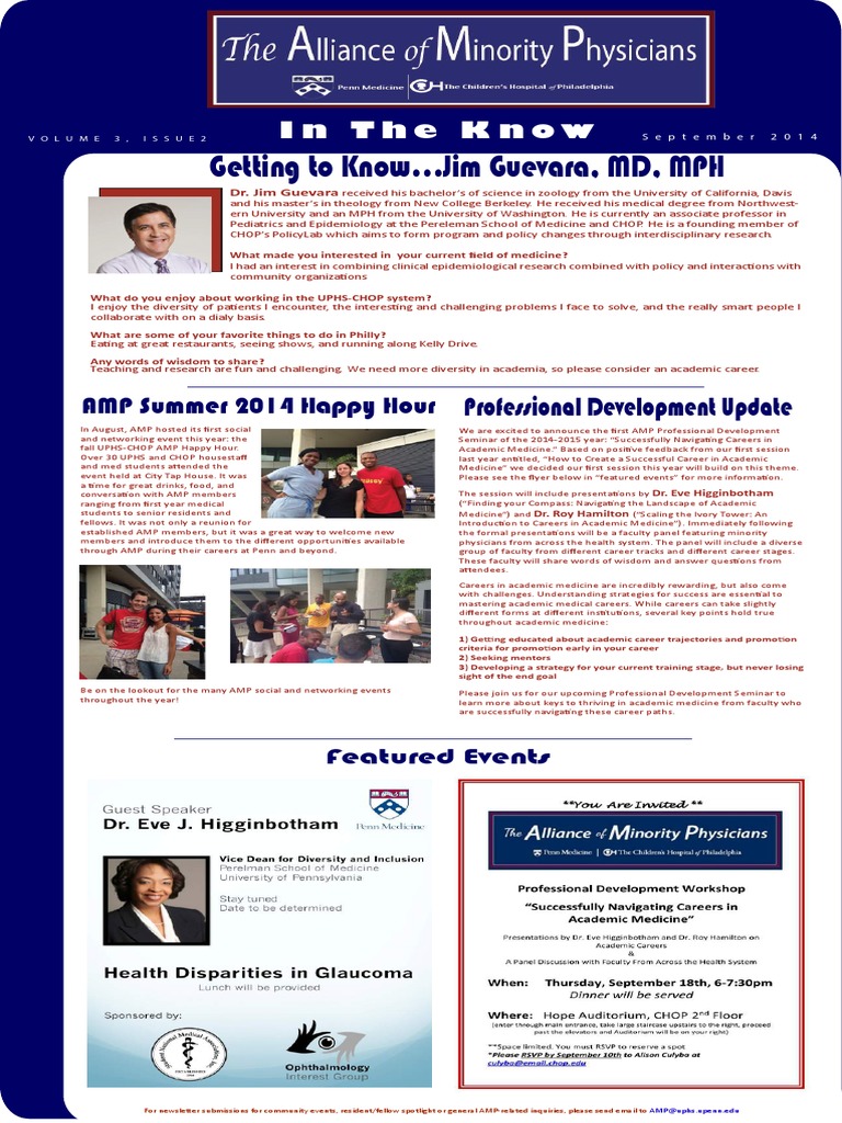 Amp September in The Know | PDF | Medicine | Academia