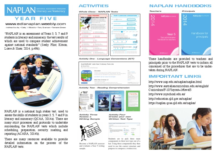 Naplan Brochure Cover Upload | PDF | Cognition | Teaching And Learning