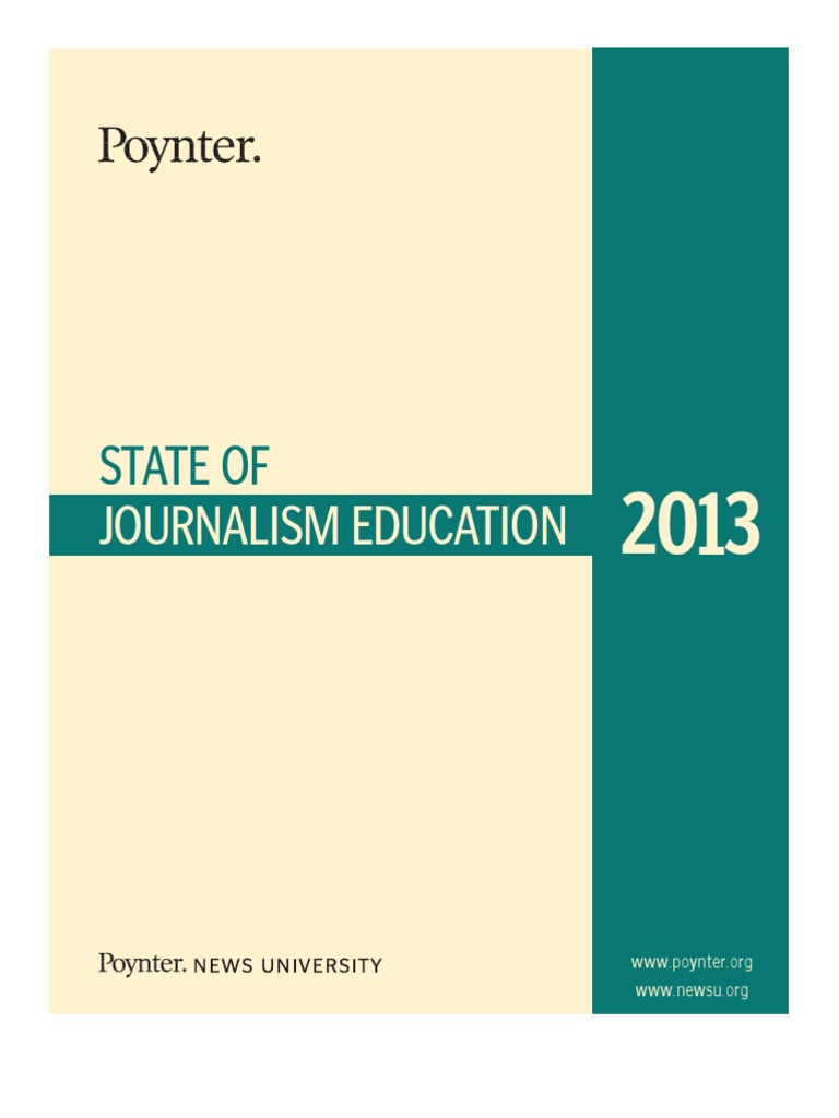 State of Journalism Education 2013 | PDF | Massive Open Online Course ...