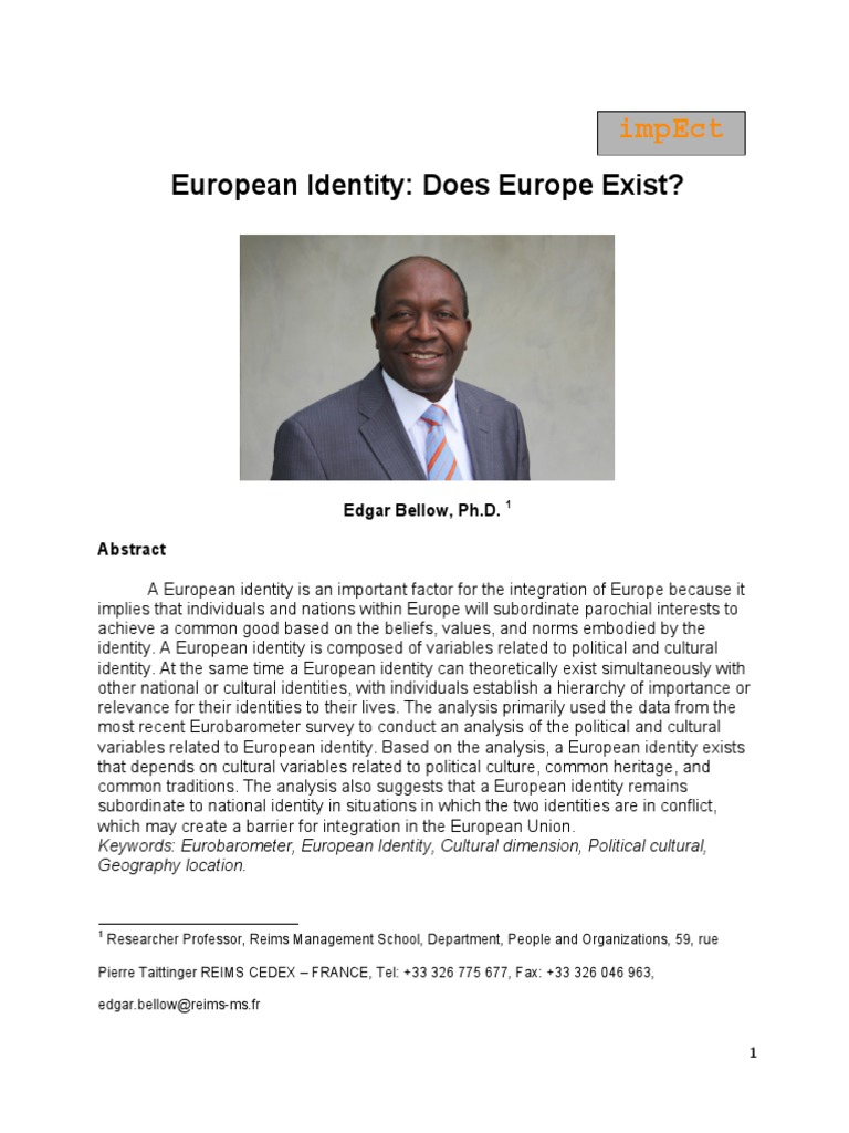 EU Identity - Does Europe Exist | PDF | Identity (Social Science ...