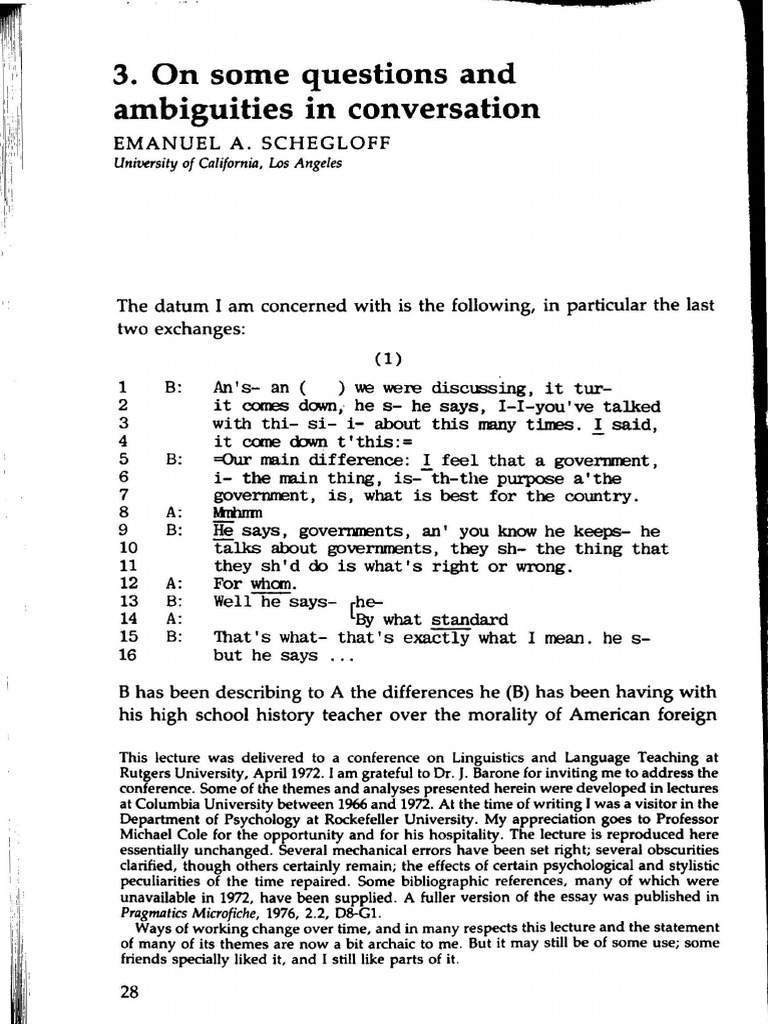 2-Schegloff, E. - On Some Questions and Ambiguities in Conversation ...