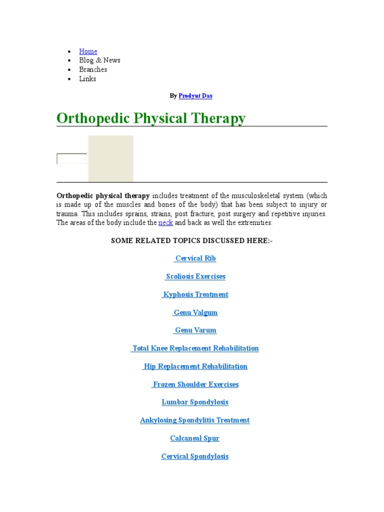 Ortho Assessment | Human Leg | Knee