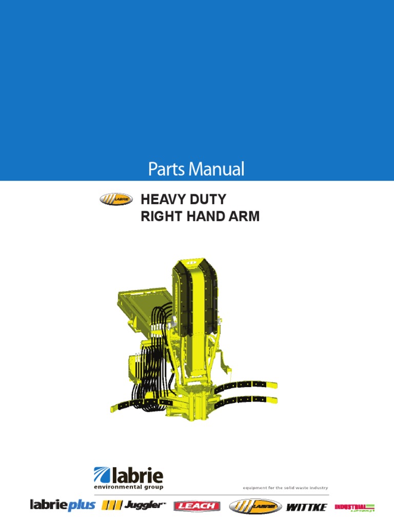 Labrie - Heavy Duty Right-Hand Arm - Parts Manual - 90418 | PDF | Screw ...