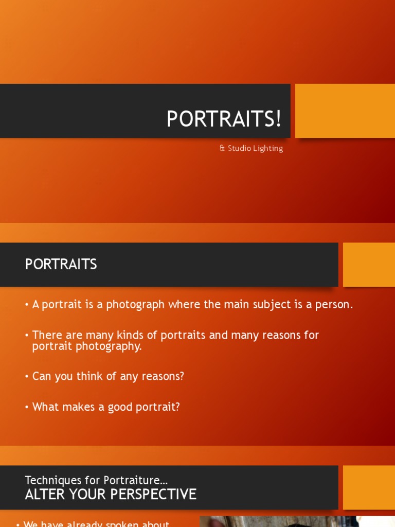 Portraits | PDF | Portrait Photography | Optics