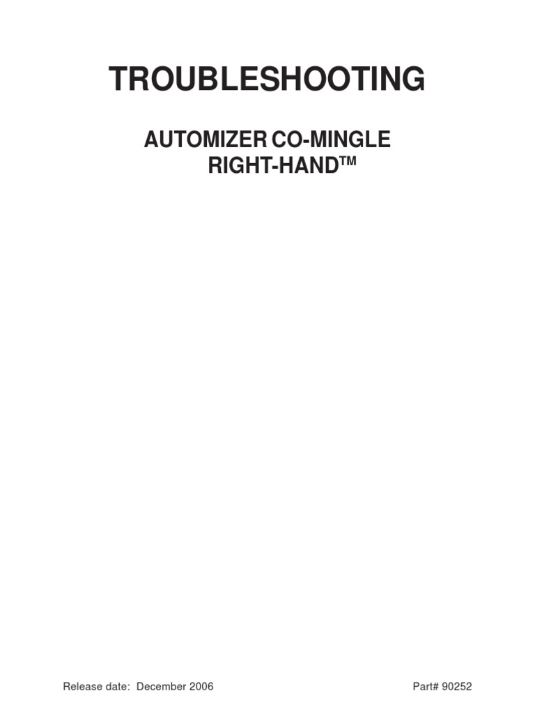 Labrie Right-Hand Co-Mingle Troubleshooting 90252 | PDF ...