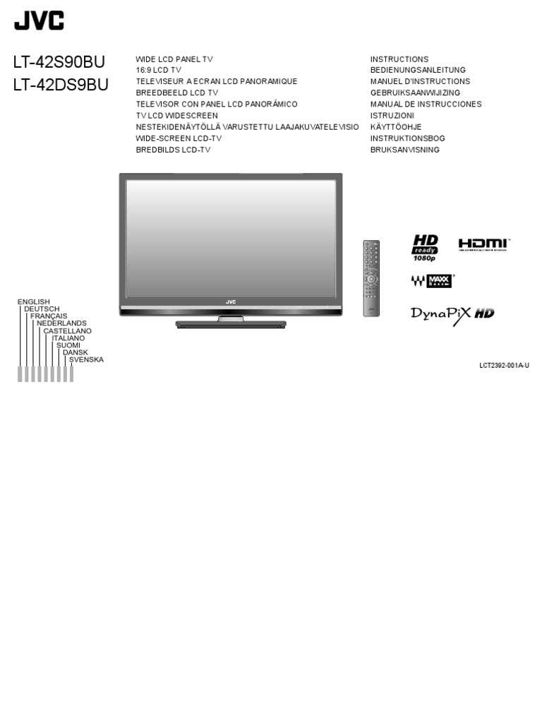 LT 42s90bu U - en PDF | PDF | Set Top Box | Digital Television