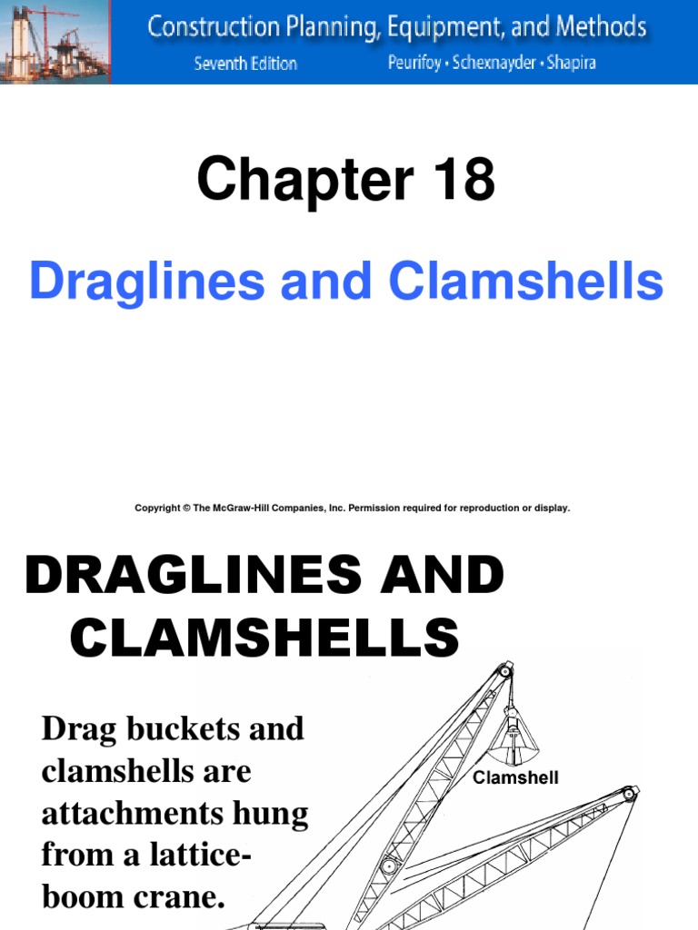 Drag Lines | PDF | Equipment | Construction Equipment