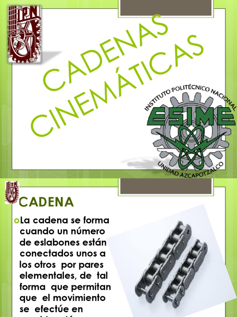 Cadenas Cinemáticas | Movimiento (física) | Cinemática