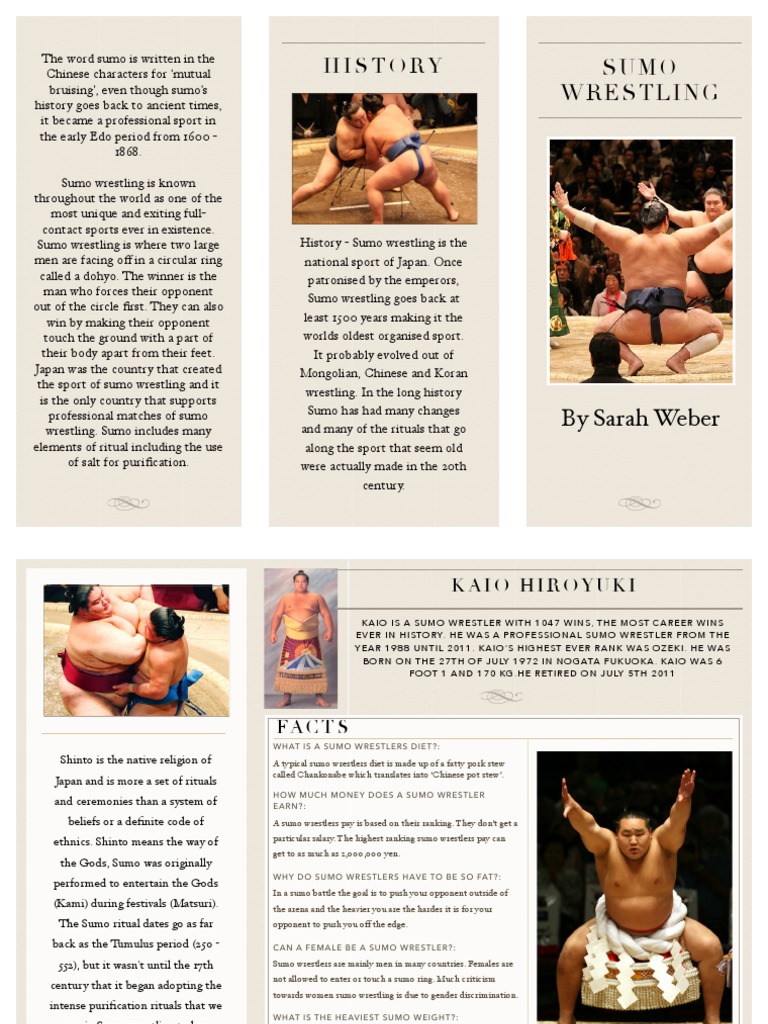 Sumo Wrestling Brochure | PDF | Shinto | Japan