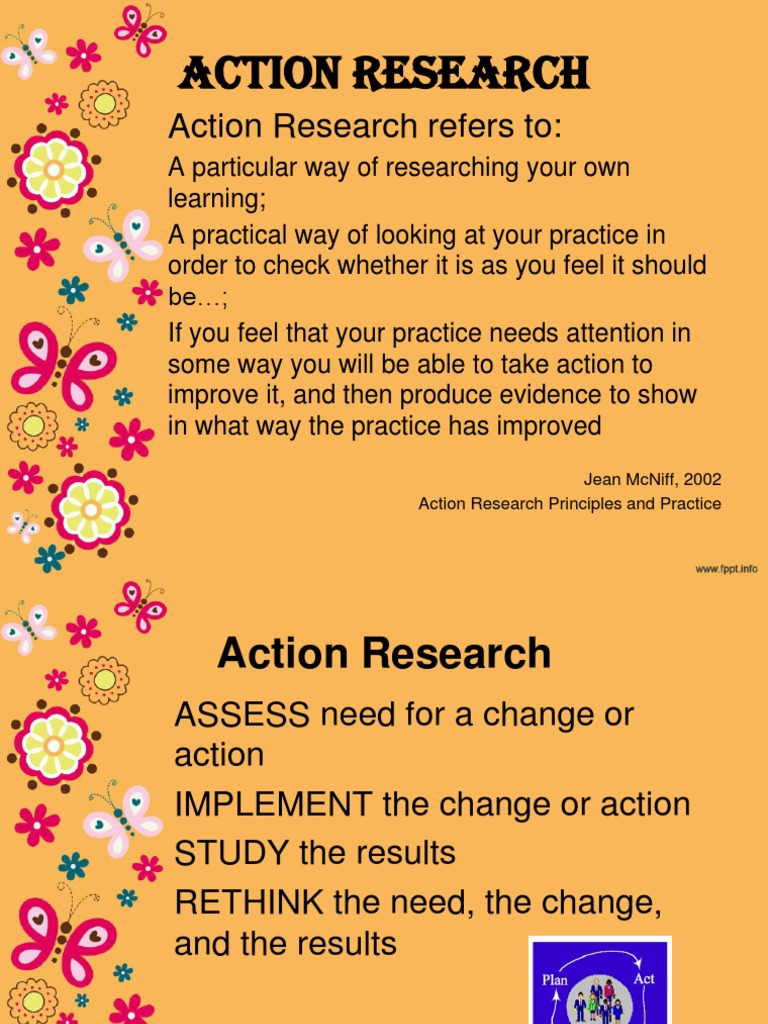 model Jean McNiff | Action Research | Evaluation