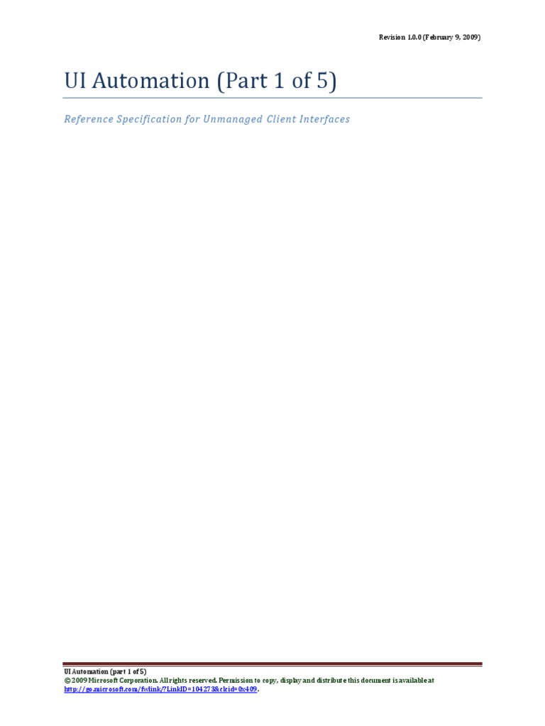 5 - UI Automation (Part 1 of 5) Client Interfaces | PDF | Pointer ...