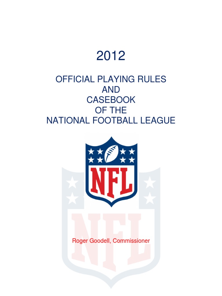 2012 - Rule Book - NFL | Touchdown | American Football