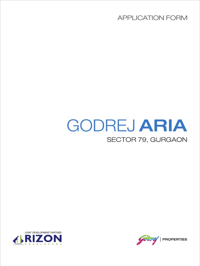 Godrej Aria Application Form | PDF | Cheque | Contractual Term
