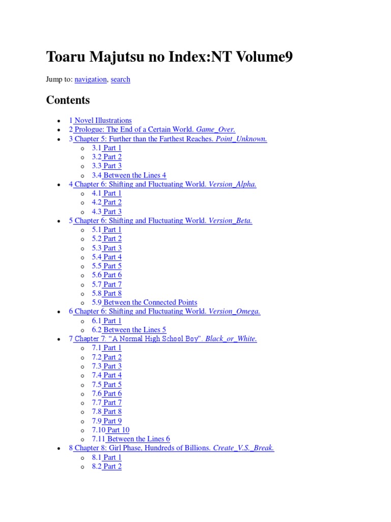 Toaru Majutsu No Index NT 9 | PDF | Nature