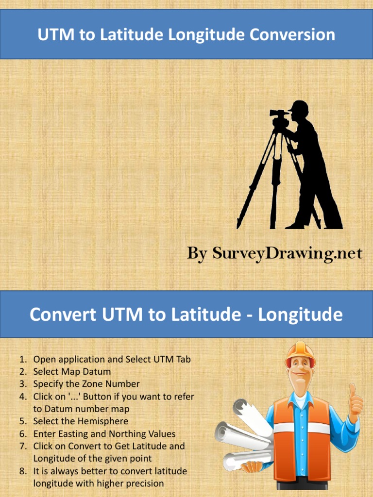 UTM To Latitude Longitude Conversion | PDF