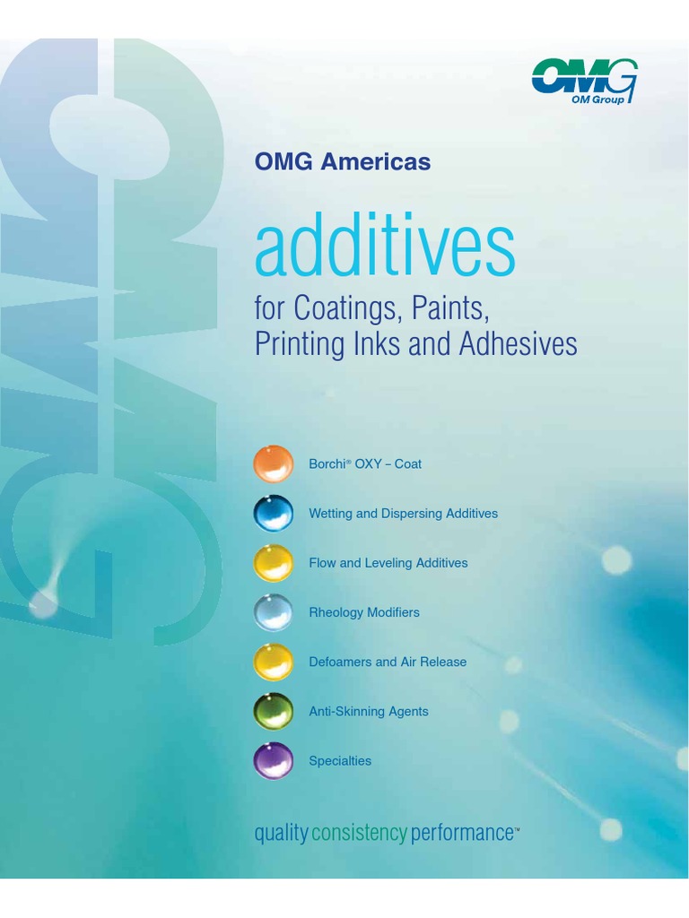 OMG Americas - Additives Brochure | PDF | Paint | Polyurethane