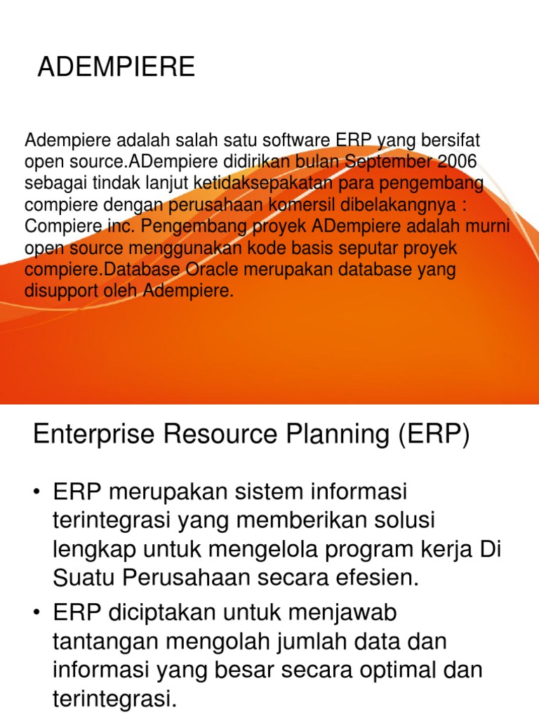 Presentasi Adempiere | PDF