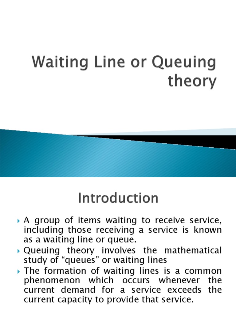 Queuing Theory | PDF | Poisson Distribution | Teaching Mathematics