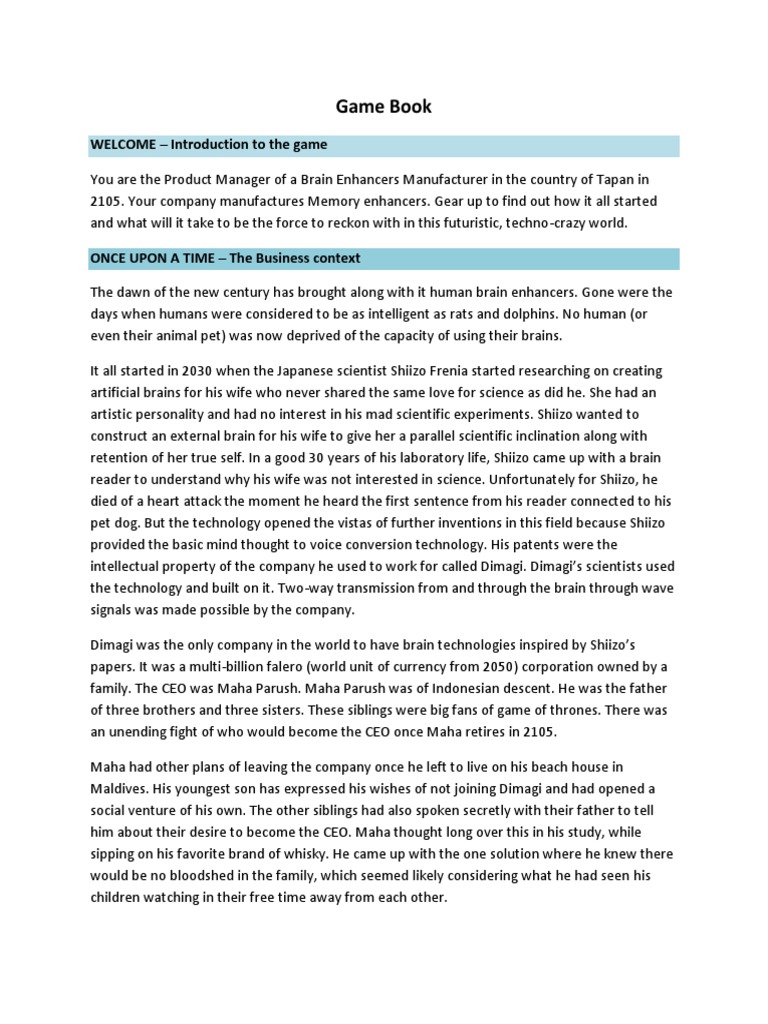 Game Book | PDF | Sales | Business