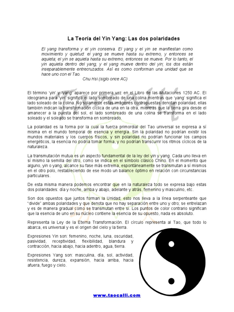 Teoria Yin Yang | PDF | Yin y yang | Science