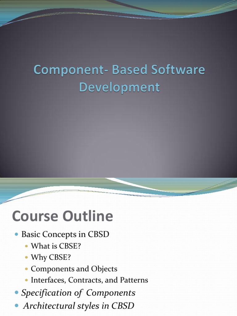 Component Based Software Development | PDF | Component Based Software Engineering | Interface ...