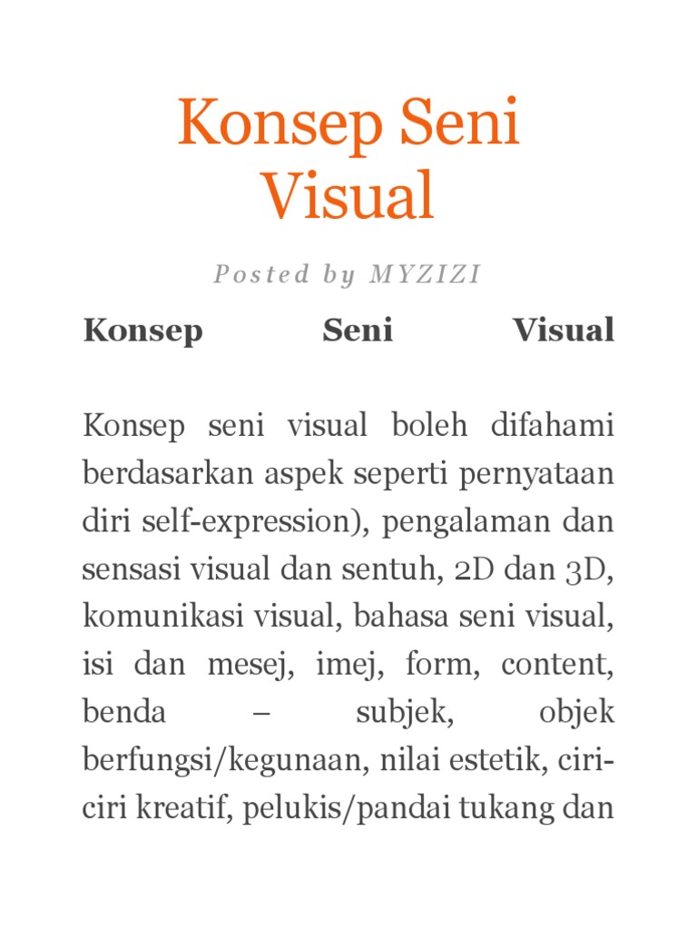 M9konsep Seni Visual | PDF