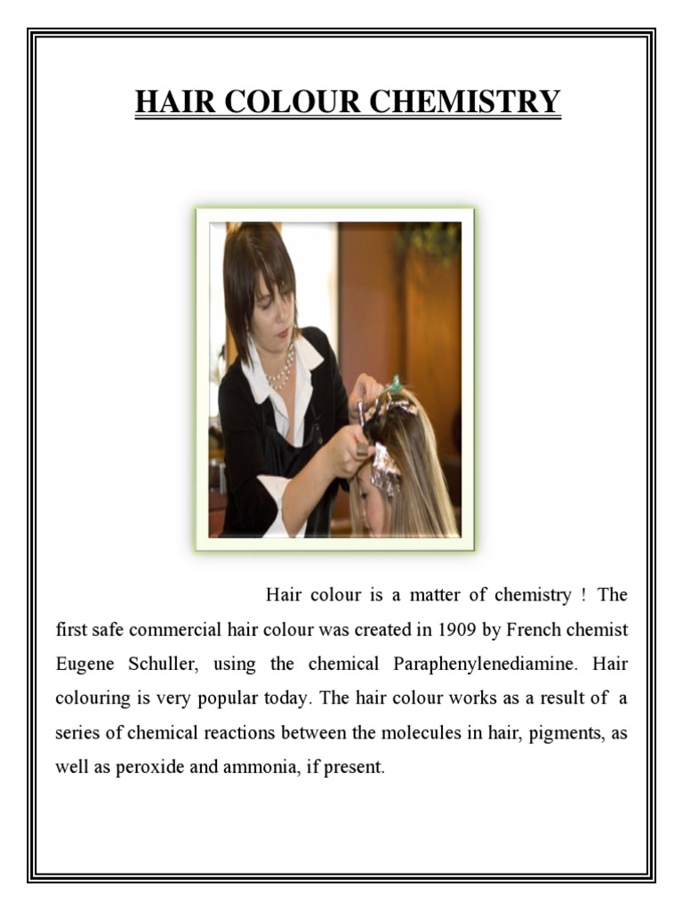 Hair Colour Chemistry | PDF | Hair | Human Hair