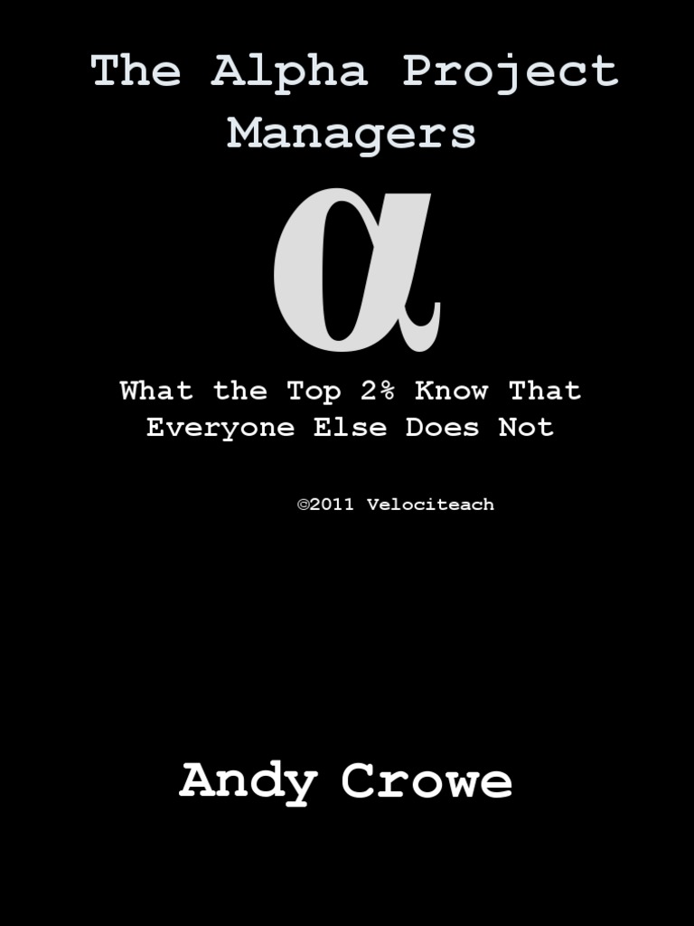 Alpha PM Andy Crowe | PDF