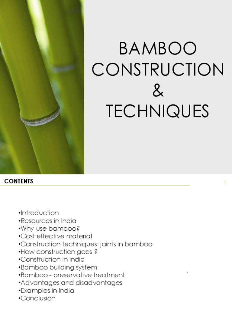 Bamboo Construction & Techniques | Bamboo | Wood