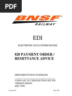EDI 820 Guide | PDF | Electronic Data Interchange | Payments