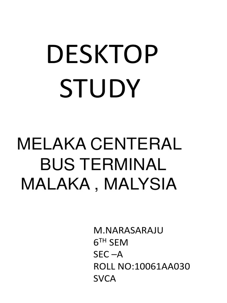 Melaka Sentral Bus Terminal Overview | PDF | Bus | Malaysia