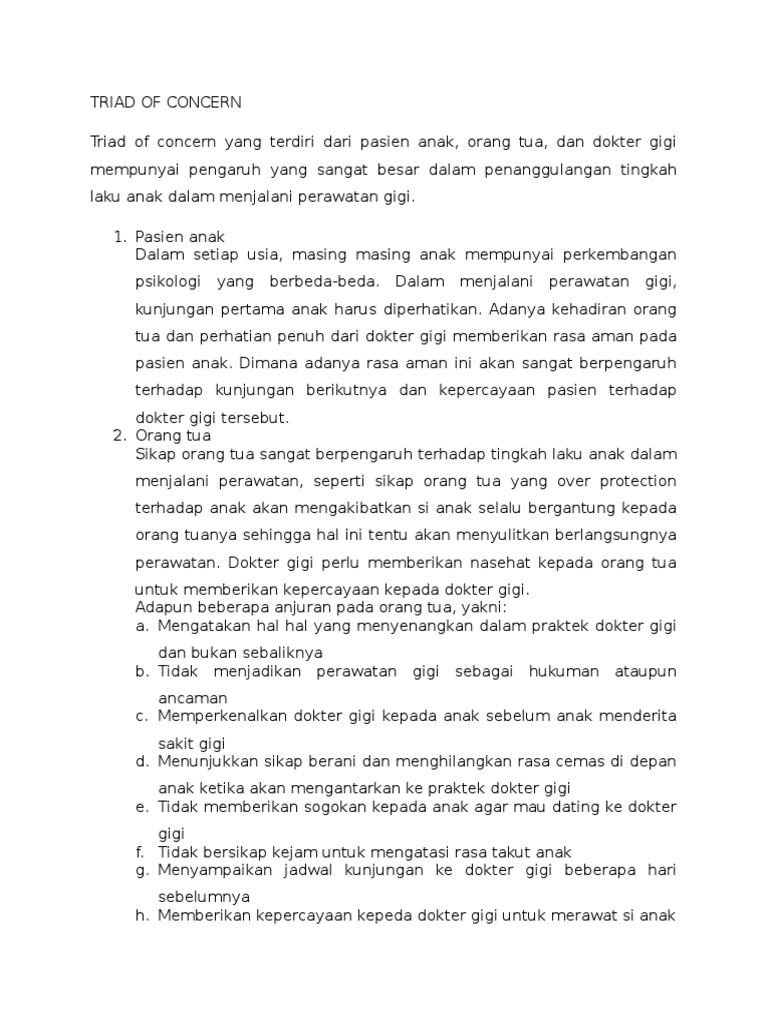 Pedo - Triad of Concern | PDF | Pengembangan Diri | Kesehatan Holistik