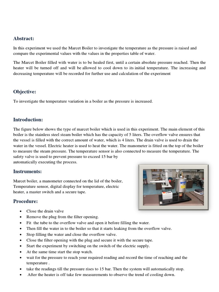 Investigating the Relationship Between Temperature and Pressure in a ... Investigating the Relationship Between Temperature and Pressure in a ...