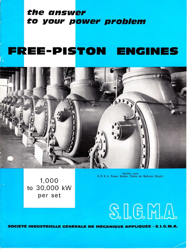 Free Pistons Engines | PDF | Gasification | Turbine