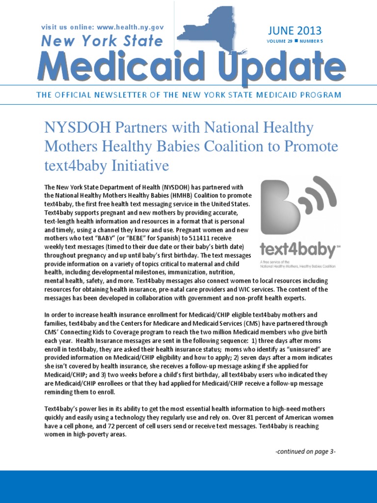 Medicaid Update June 2013 | PDF | Business | Self-Improvement