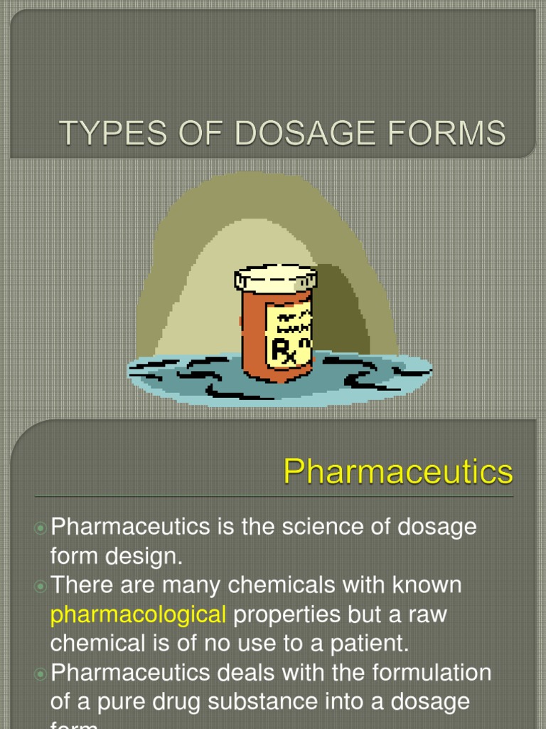 Types of Dosage Forms | PDF | Injection (Medicine) | Tablet (Pharmacy)
