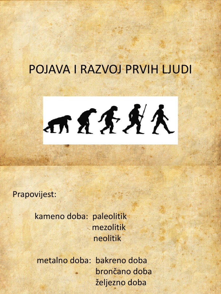 Pojava I Razvoj Prvih Ljudi | PDF