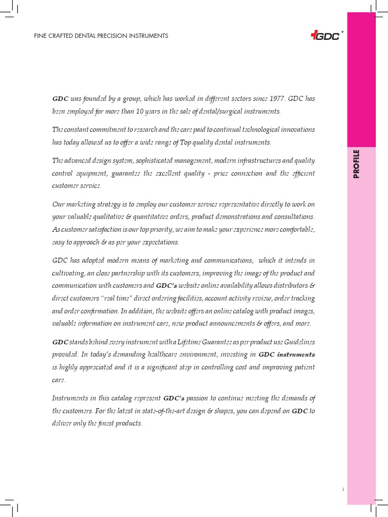 GDC Catalog | PDF | Sterilization (Microbiology) | Stainless Steel