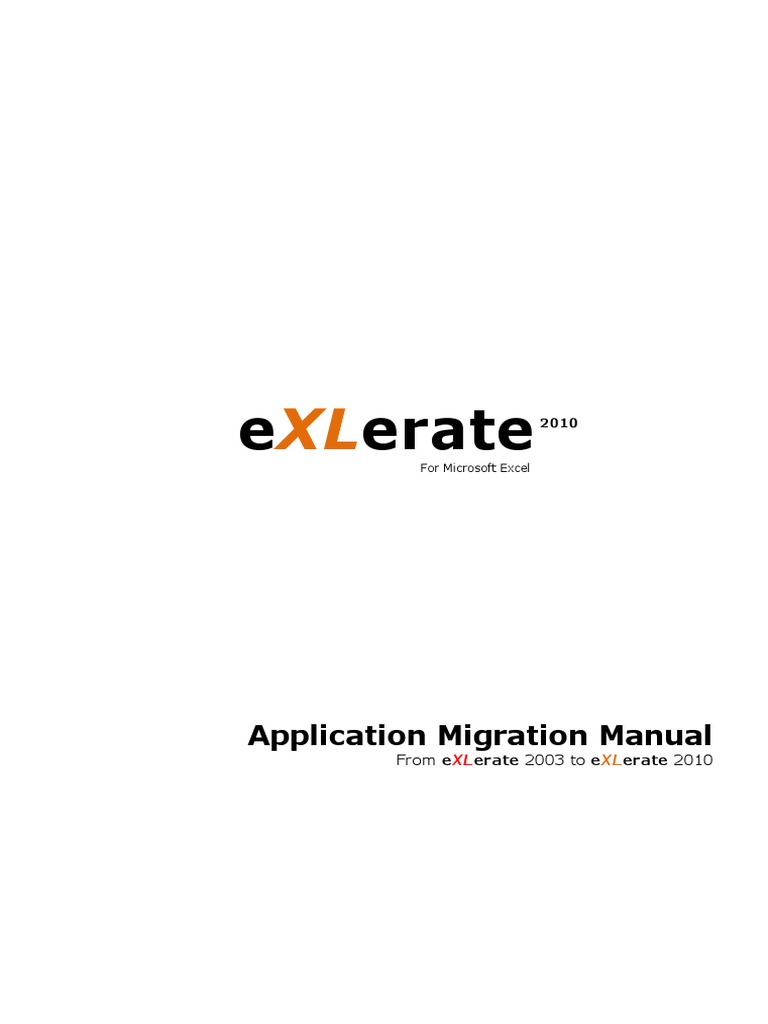eXLerate Migration Manual PDF | PDF | Visual Basic For Applications ...