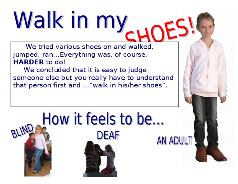Walk in My Shoes (Activity) | PDF