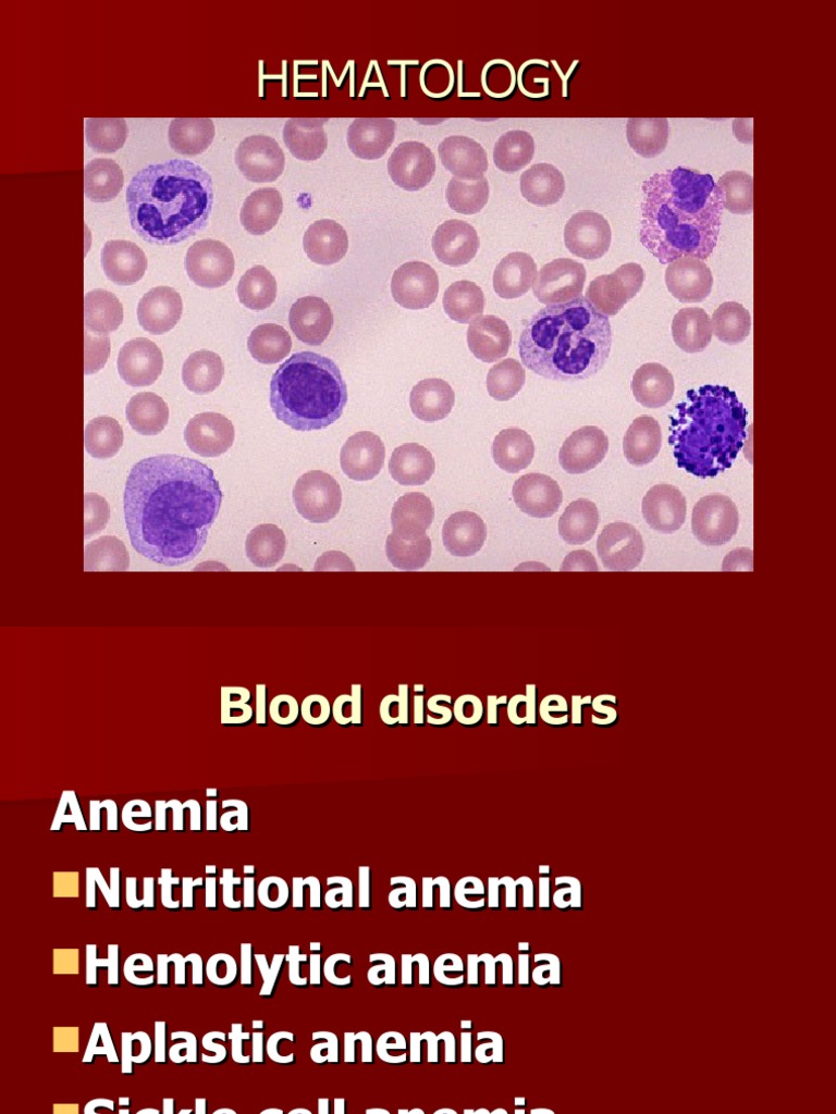 Blood Disorders | PDF | Anemia | Leukemia